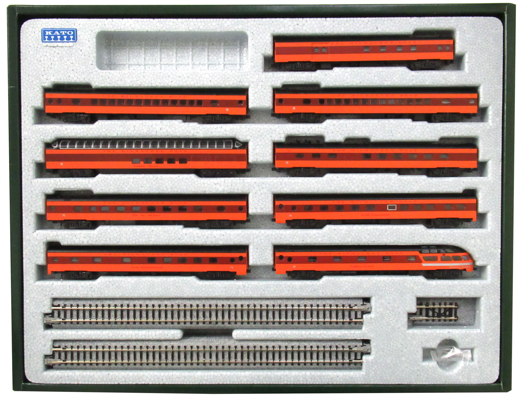 [公式]鉄道模型(10753-2ミルウォーキーロード(オリンピアン・ハイアワッサ) 9両セット)商品詳細｜KATO(カトー)｜ホビーランドぽち