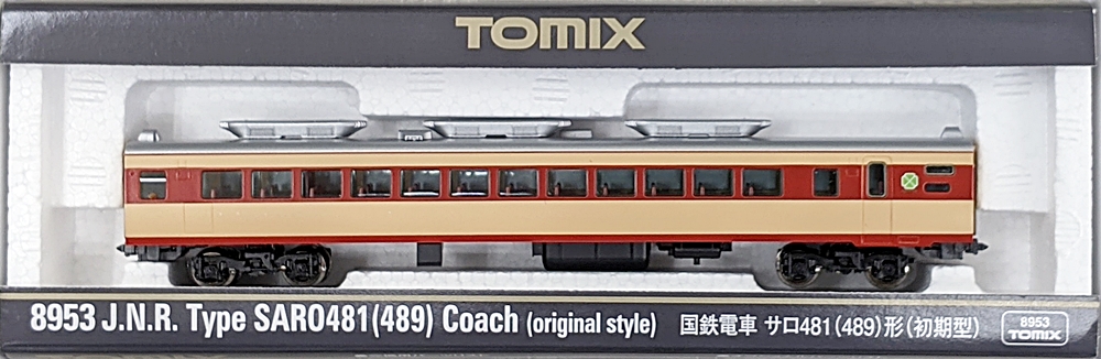 [公式]鉄道模型(8953国鉄電車 サロ481(489)形 (初期型))商品詳細｜TOMIX(トミックス)｜ホビーランドぽち